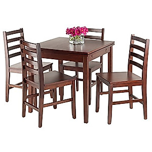 Winsome Pulman Dining, 48.03" W x 29.92" D x 29.29" H, Walnut