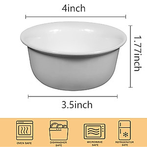 2 Pieces Butter Warmers for Seafood,Ceramic Butter Warmers for Chocolate or Cheese,Fondue- Dishwasher Safe,Oven Safe,Microwave Safe