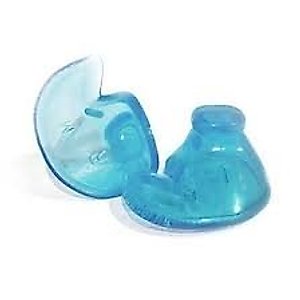 Ear Plus - Medical Grade Doc's Non Vented Pro Plugs (Medium, Blue)