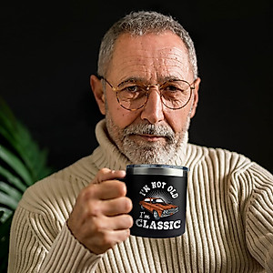 Old Man Gifts for Dad Im Not Old Im Classic Tumbler Funny Mugs for Dad Mugs for Men Gifts for Older Father Mens Birthday Gift Ideas Retirement Coffee Mug for Men 14oz Stainless Steel Tumbler With Lid