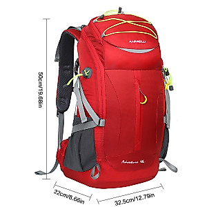 LOCALLION 40L Hiking Backpack Large Capacity Camping Daypacks Lightweight Travel Backpacks for Men Women