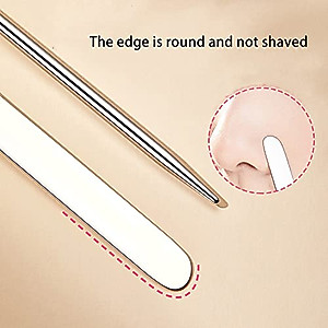 6 Pack Stainless Steel Makeup Spatula Foundation Liquid Foundation Mixer Face Cream Applicator Cosmetic Mixing Tool for Foundation Eye Shadow Cream
