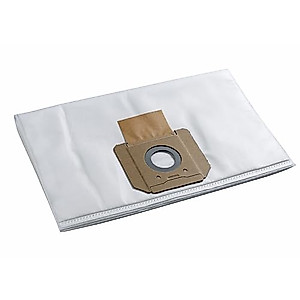 BOSCH VB140F 5-Pack Fleece Filter Bag for use with VAC140 Dust Extractor, 14-Gallon , White