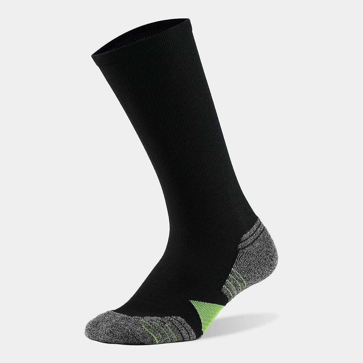 WANDER 6 Pairs Men's Athletic Run Cushion Over-the-Calf Tube Socks (6 pairs Green, XL:Shoe Size:12-14)