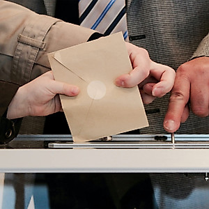 1 inch 1000 Pcs Clear Circle Package Seals Stickers Envelope Seals for Mailing, Misofuki Transparent Round Wafer Seal Labels Envelope Tab Sealer and Retail Package Self Adhesive Seal Label Sticker