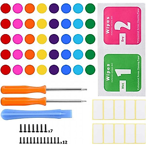 eXtremeRate Custom Home Guide Button LED Mod Stickers for Xbox Series X/S, Xbox One Elite V1/V2, Xbox One S/X, Xbox One Standard Controller with Tools Set - 40pcs in 8 Colors