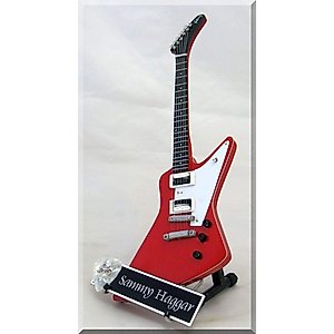 SAMMY HAGAR Miniature Guitar Explorer with Guitar Pick