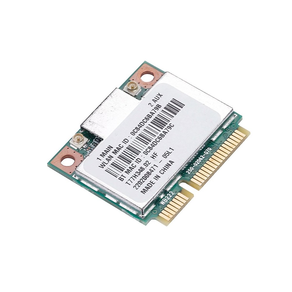 Mini WiFi Card, Dual Band 2.4G/5Ghz AR5B22 Network 300Mbps Bluetooth 4.0 WiFi Mini PCI-E Wireless Card use Network Adapter Network Card