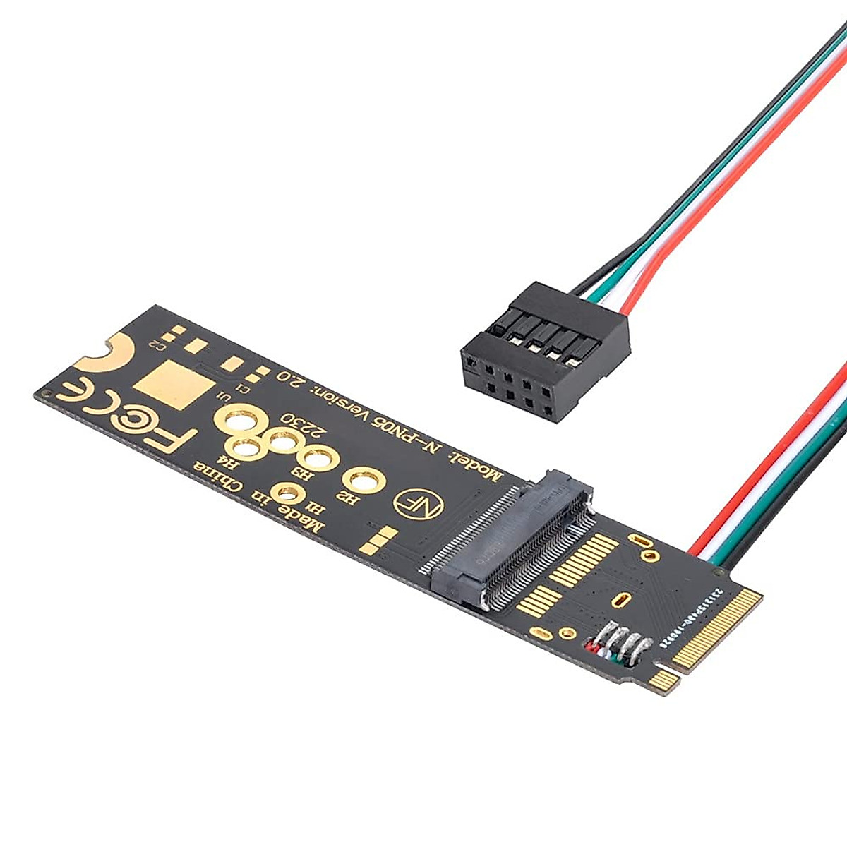 xiwai NGFF A/E-Key Card to M.2 NGFF Key-M NVME SSD Adapter for AX200