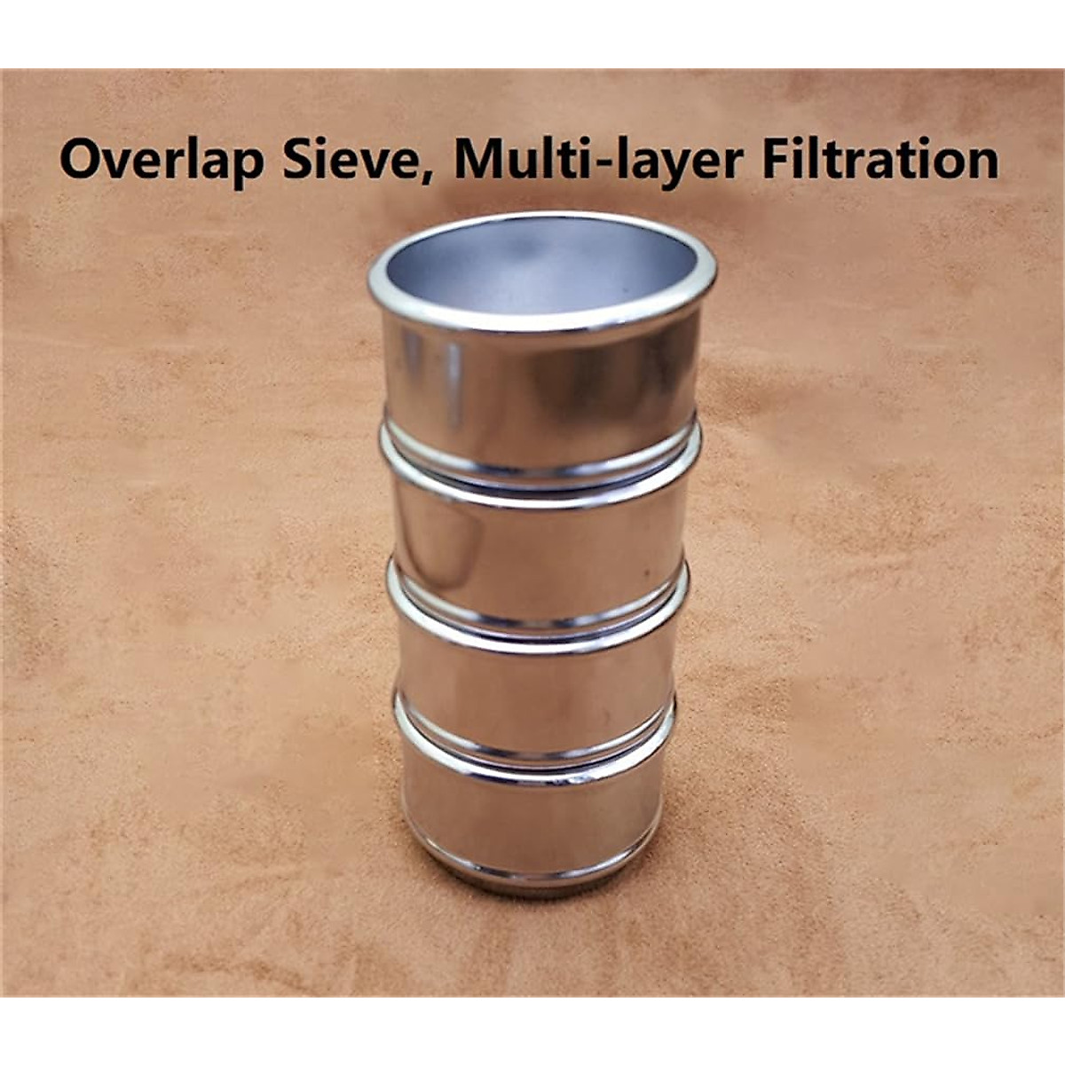 Integrated Lab Test Sieve Diameter 5cm Stainless Metal Wire Mesh Filter Strainer Various Mesh Count (mesh Count 150)