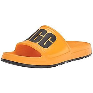 UGG Men's Wilcox Slide Sandal, Saffron, 13