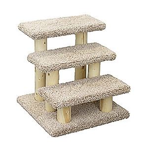 New Cat Condos 120223 Pet Stairs, Neutral, Large