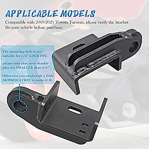 samman Tacoma Front Demon Tow Hook Mounting Bracket Compatible with Toyota Tacoma 2009-2021