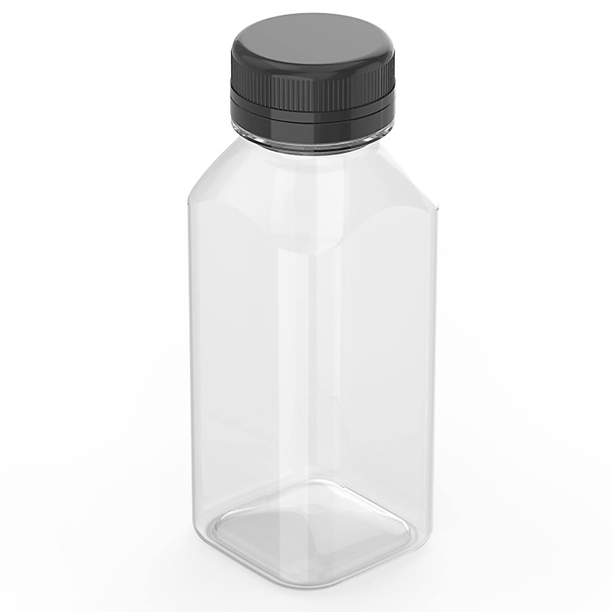 HNXAZG 10 Pcs 4 Oz Plastic Juice Bottles with Lids, Empty Clear Containers for Juice, Milk and Other Beverage
