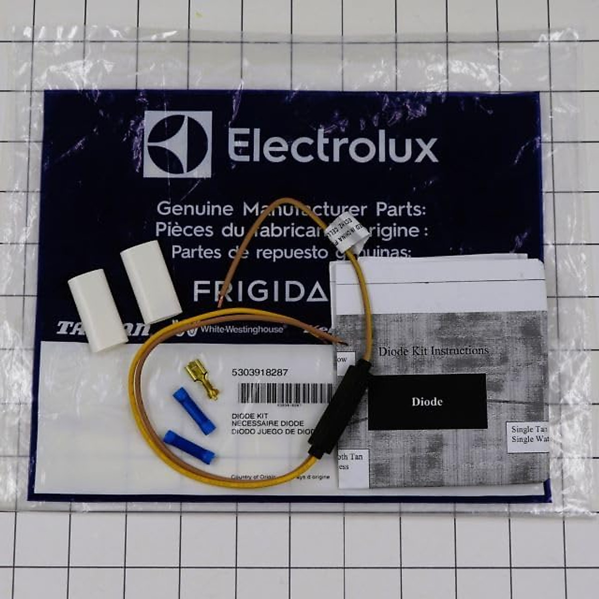 Allstar Appliance Parts 5303918287 Refrigerator Water Inlet Valve Diode Kit