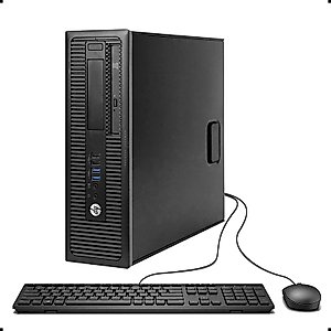 HP EliteDesk 800 G1 SFF Desktop,Intel i5,16GB RAM,256GB SSD,Win10 Pro(Renewed)