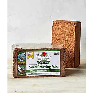Burpee Organic Coconut Coir Concentrated Seed Starting Mix, 16 Quart