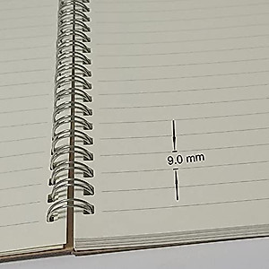YUREE Spiral Notebook/Spiral Journal, Hardcover Spiral Lined Notebook, 140 Pages (70 Sheets) with Wide Ruled, A5, 8.4" x 5.9"