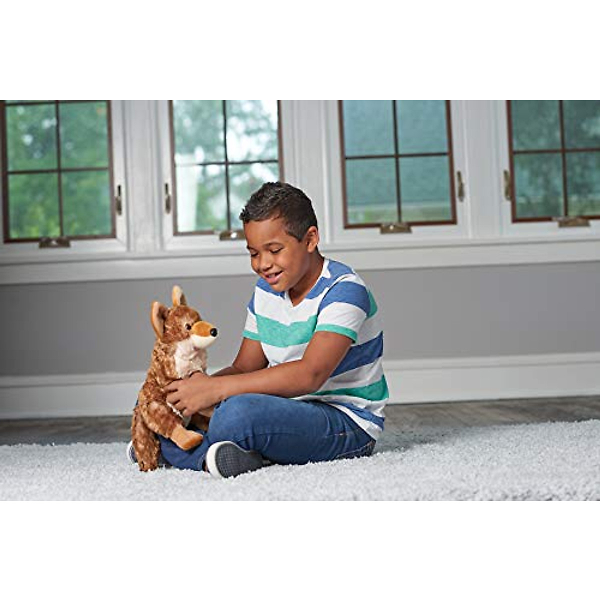 Wild Republic Coyote Plush, Stuffed Animal, Plush Toy, Gifts for Kids, Cuddlekins 12 Inches