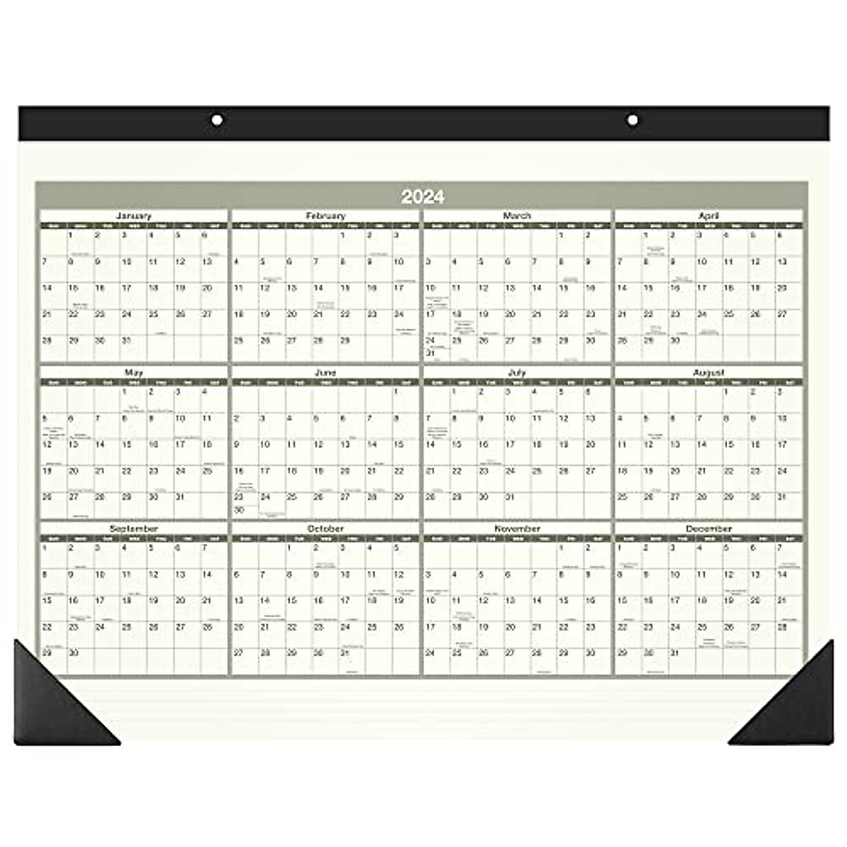 AT-A-GLANCE 2023 RY Recycled Monthly Desk Pad, Large, 22" x 17"