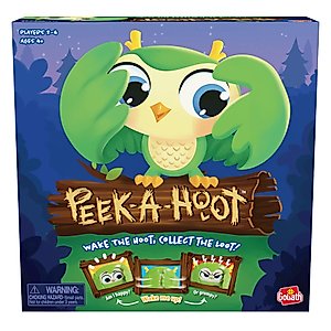 Peek-A-Hoot - Race to Collect Your Loot Without Angering The Hoot - Owl Board Game for Kids, Ages 4 and Up, 2-4 Players