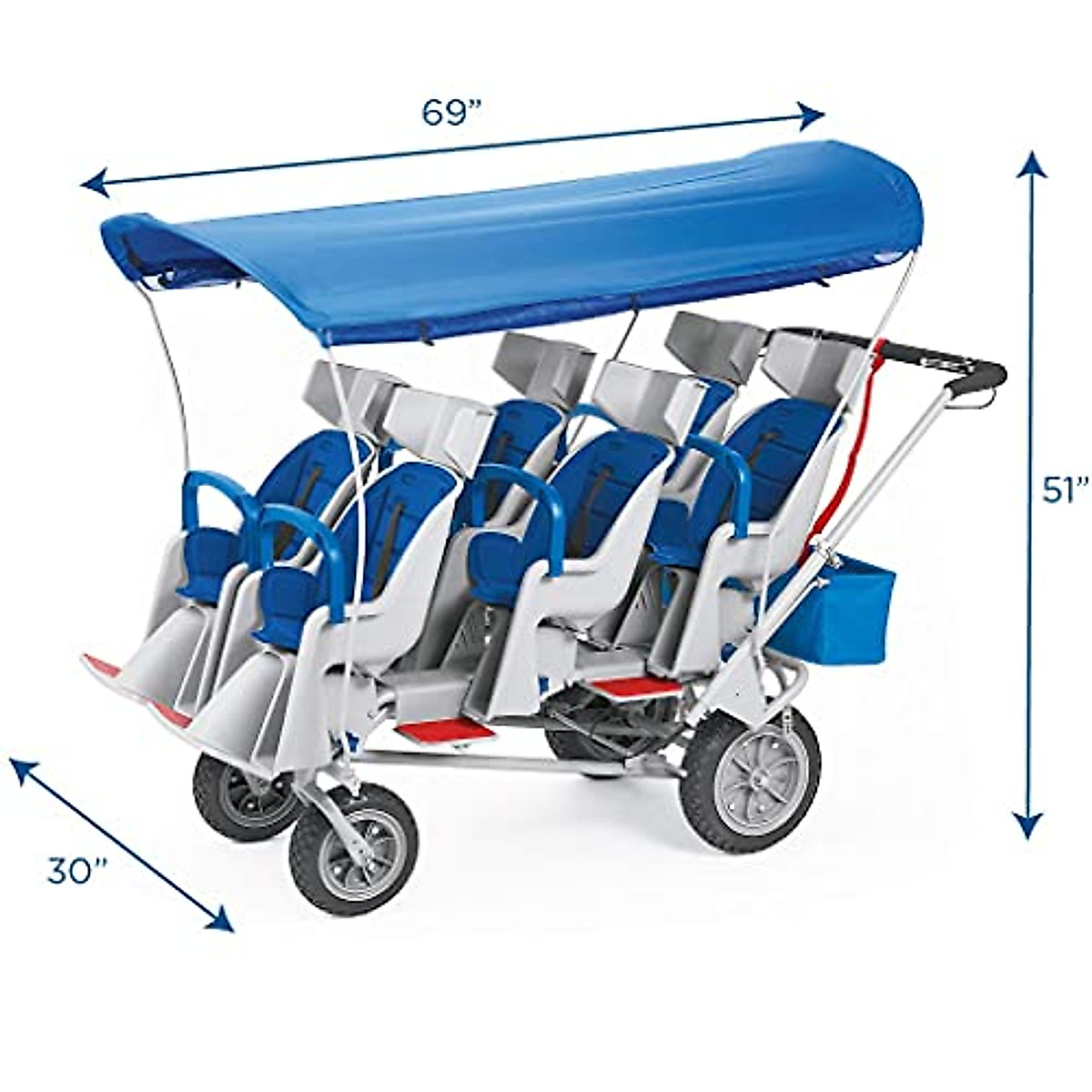 Children’s Factory AFB6850F Runabout 6 Passenger Stroller, Multi
