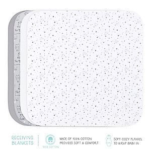 The Peanutshell Newborn Clothes & Accessories Set - 23 Piece Layette Gift Set - Fits Newborn to 3 Months - Grey Celestial & Bear