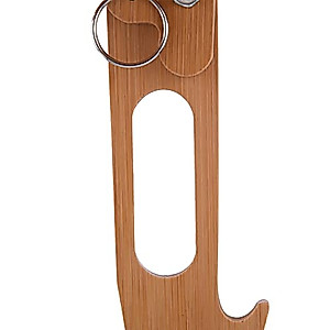 JIANWEI Foldable Wine Table Stake for Sand and Grass- Portable Beach Table Sturdy Wine Table, Lawn and Garden, Round Wooden Camping Picnic Glass Holder for Outdoor, Beach(C)