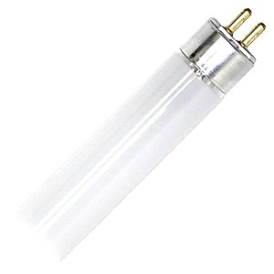 SYLVANIA 12" MOL T5 Fluorescent Tube Light Bulb, 8W, G5 Bi-Pin Base, 400 Lumens, Frosted, Dimmable, 3000K, Warm White Phosphor - 1 Pack (20819)