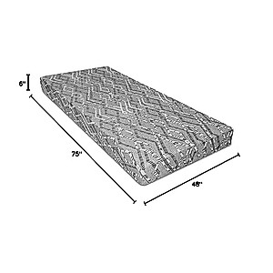 RV Elite Premium Grade Cool Gel Memory Foam Bunk Mattress, 6" RV Short Full