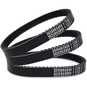 30 Series Go Kart Drive Belt Replaces Manco 5959 / Comet 203589 Go Kart Belt, Torque Vonverter Belt (3Pcs)