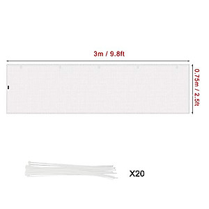 CM Child Safety Rail Net Balcony Protective Net Stair Railing Proof Mesh Banister Safety Guard with Zip Ties for Protect Baby Pets Toys Falling, Use Indoor Outdoor