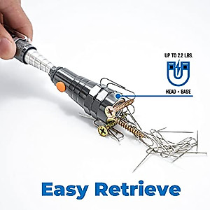 Magnet 3 LED Magnetic Pickup Tool, Telescoping Flexible Extensible Led Flashlights, Perfect Mechanic Pick-up Tools, 4 in 1 Multi Tool, Cool Gadgets Birthday Gifts For Men, Husband, Dad, Father