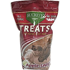 Buckeye Nutrition Treats For Horses, Apple Snaps, 4 Pounds