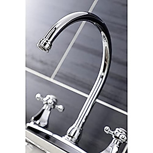 Kingston Brass KB4721BXSP Metropolitan 8" Centerset Kitchen Faucet, Polished Chrome