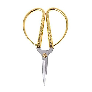 Carved Gold Dragon Tone Metal Handle Bonsai Scissors Stainless Steel Bonsai Scissor Hand Tools Cutting Tools for Kitchen and HOM