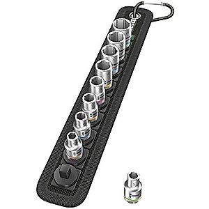 Wera Tools 05003883001 Belt 4 Sock Set 1/4" drv 9 Pieces, One Size, Multi