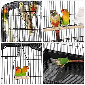 Yaheetech 64-inch Play Open Top Medium Small Bird Cage with Detachable Rolling Stand for Parrot Lovebirds Finches Canaries Parakeets Cockatiels Budgie Parrotlet Conures