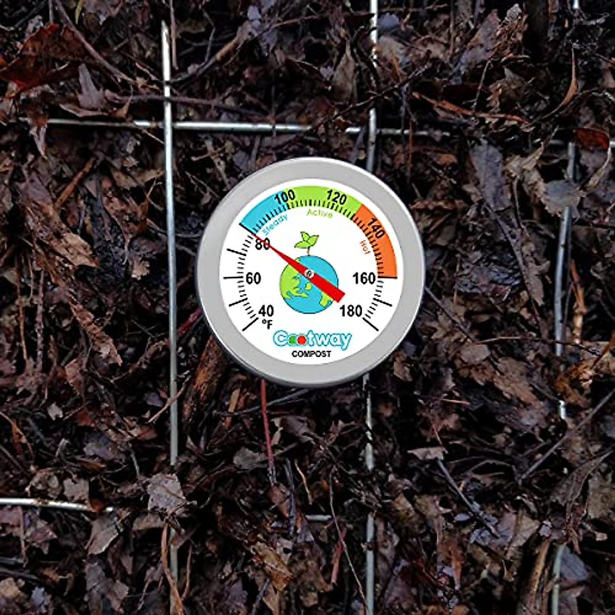 Rukars Compost Thermometer, 20 Inch Stem Backyard Compost Thermometer ...