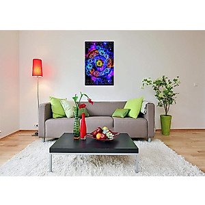 Studio B Zodiac Chart NonFlocked Blacklight Cool Wall Decor Art Print Poster 24x36