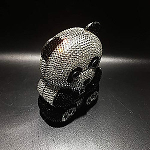 Panda Shaped Handbag Purse Women Diamond Clutch Animal Shaped Bling Evening Bag