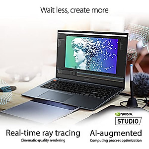 ASUS VivoBook Pro 16 OLED Laptop, 16” OLED Display, Intel Core i9-13900H CPU, NVIDIA® GeForce® RTX™ 4060 GPU, 16GB RAM, 1TB SSD, Windows 11 Home, Quiet Blue, K6602VV-ES94