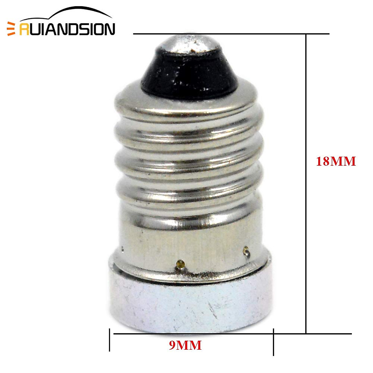 Ruiandsion 4pcs 3V 6V 12V E10 LED Bulb 3030 3SMD White LED Replacement Bulb Upgrade for Flashlights Torch Light,Negative Earth (3V)