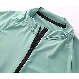 Cycling Jersey Short Sleeve Mountain Bike Quick Dry MTB Bicycle Clothes Shirt Milk Silk Fabric (XX-Large, Green)