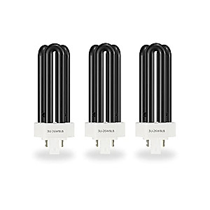 43050 Replacement Bulbs Compatible with Dynatrap DT1775 1 Acre and DT1750 3/4 Acre Bug Zapper, 3U 26W Black Light Bulb for Mosquito & Flying Insect Trap Light, 3 Pack