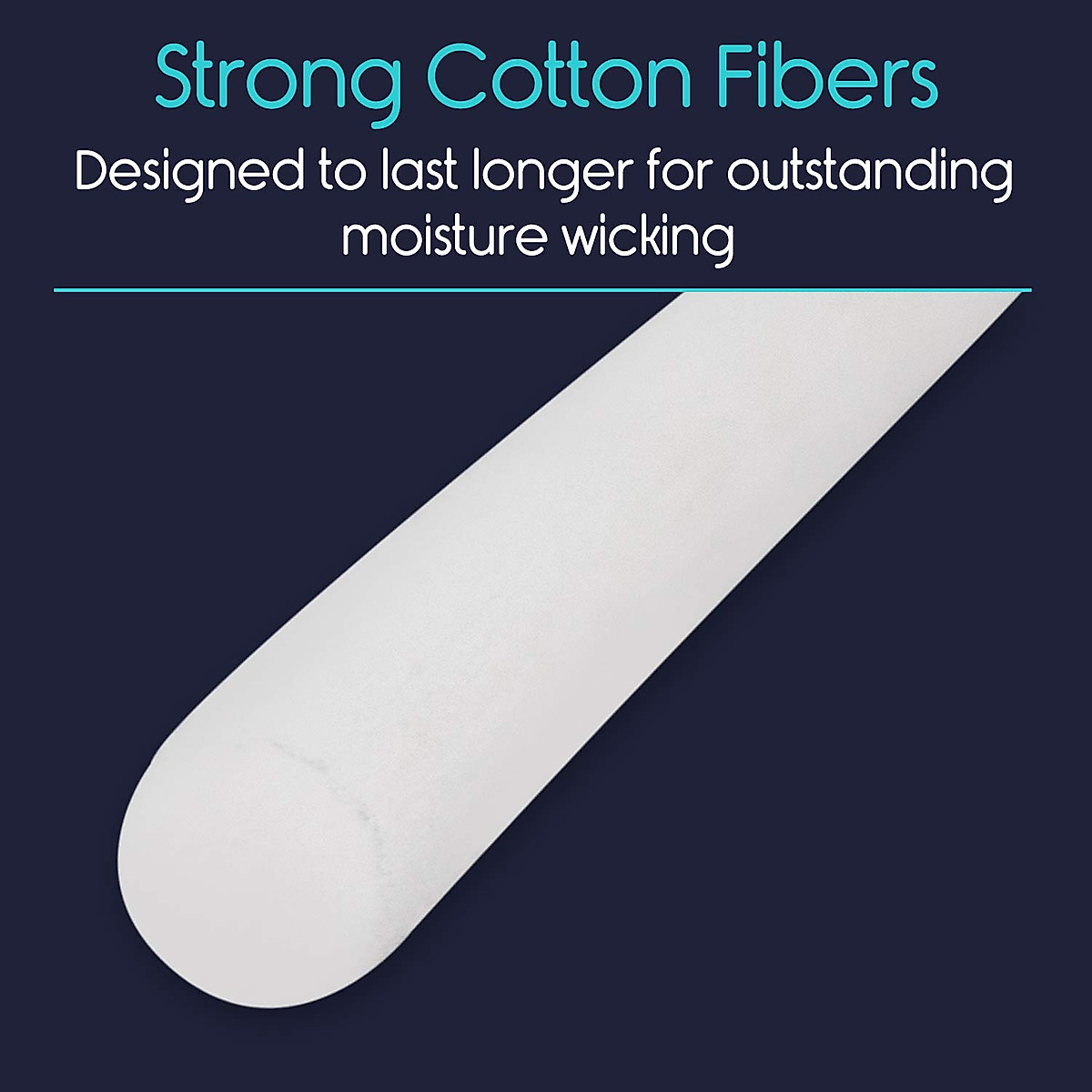 Vive Mini Humidifier Filter Replacements (8 Pack) - 90 Days Per Stick - For Travel, Car, Baby Bedroom, Office - Portable Clean Personal Cooling Air - Cotton Fiber Wicks