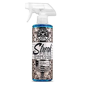 Chemical Guys CLD30016 Streak Free Glass & Window Cleaner (Works on Mirrors, Navigation Screens & More; Car, Truck, SUV and Home Use), Ammonia Free & Safe on Tinted Windows, 16 fl oz