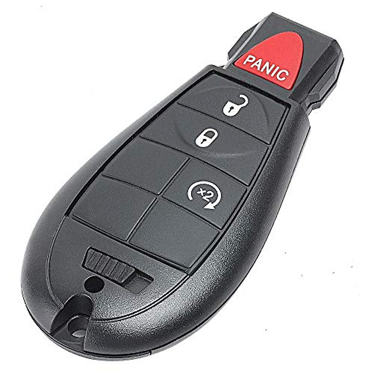 JalopyTrade Pair of Electronic Keyless Entry Remotes Fob FOBIK Compatible with Dodge (FCC ID: IYZ-C01C) 4 Button + ONE Free Lanyard