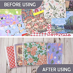 12 PCS Scrapbook Paper Storage Organizer with 2 Plastic Bone Folder Paper Creaser Set, Clear Paper Storage Bag for Holding 6 x 6 Inch Scrapbook Paper, Cardstock, Vinyl Paper, Photos and Paper File