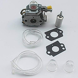 KIPA Carburetor kit for 25cc 26cc 30cc Homelite Ryobi Craftsman Poulan Brushcutter Blower String Trimmer # 308054013 308054012 308054004 308054008 Replace ZAMA C1U-H60 Carb
